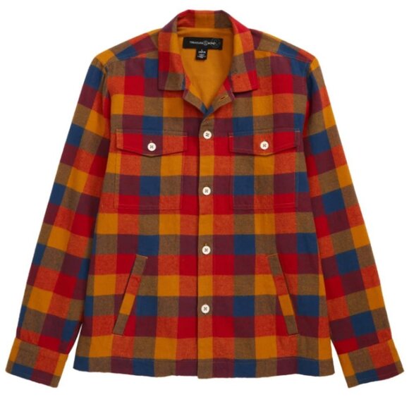 Treasure & Bond | Shirts & Tops | Treasure Bond Red Equestrian Plaid ...